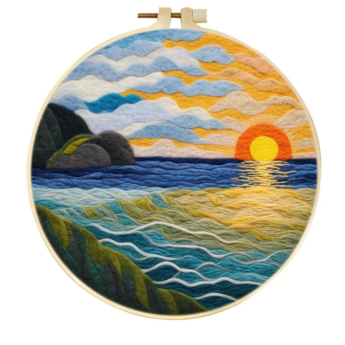 Landscapes Wool Art Felting Kit: DIY Wool Craft with Frame – Talo and Koti