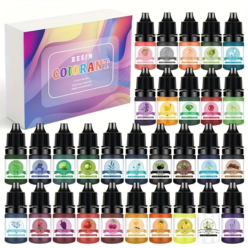 Epoxy Resin Pigment Set of 30 Vibrant Colors of Concentrated Formula ...