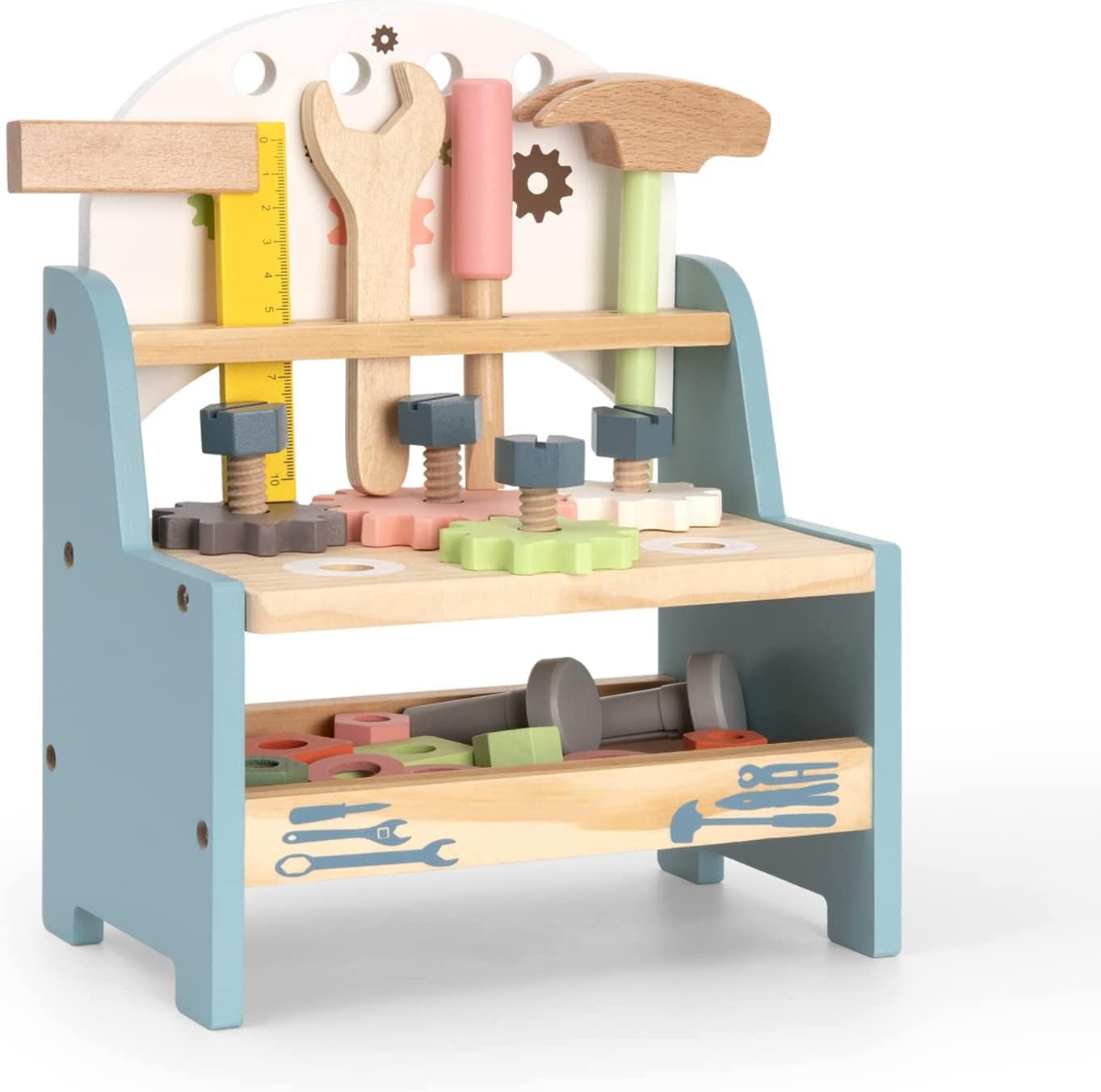 Kids Wooden Toy Tool Set: Durable, Safe, Educational Fun – Talo and Koti